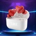 HINTSAN Wireless Earbuds, Upgraded Digital Heart-shaped Bluetooth ...