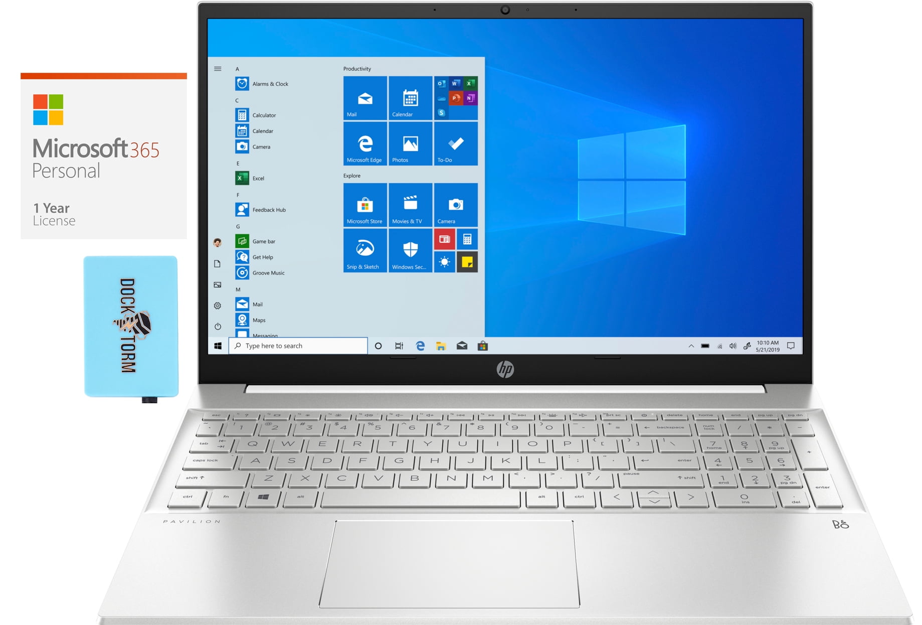 HP Pavilion 15 Home & Business Laptop (AMD Ryzen 7 5700U 8-Core, 8GB ...