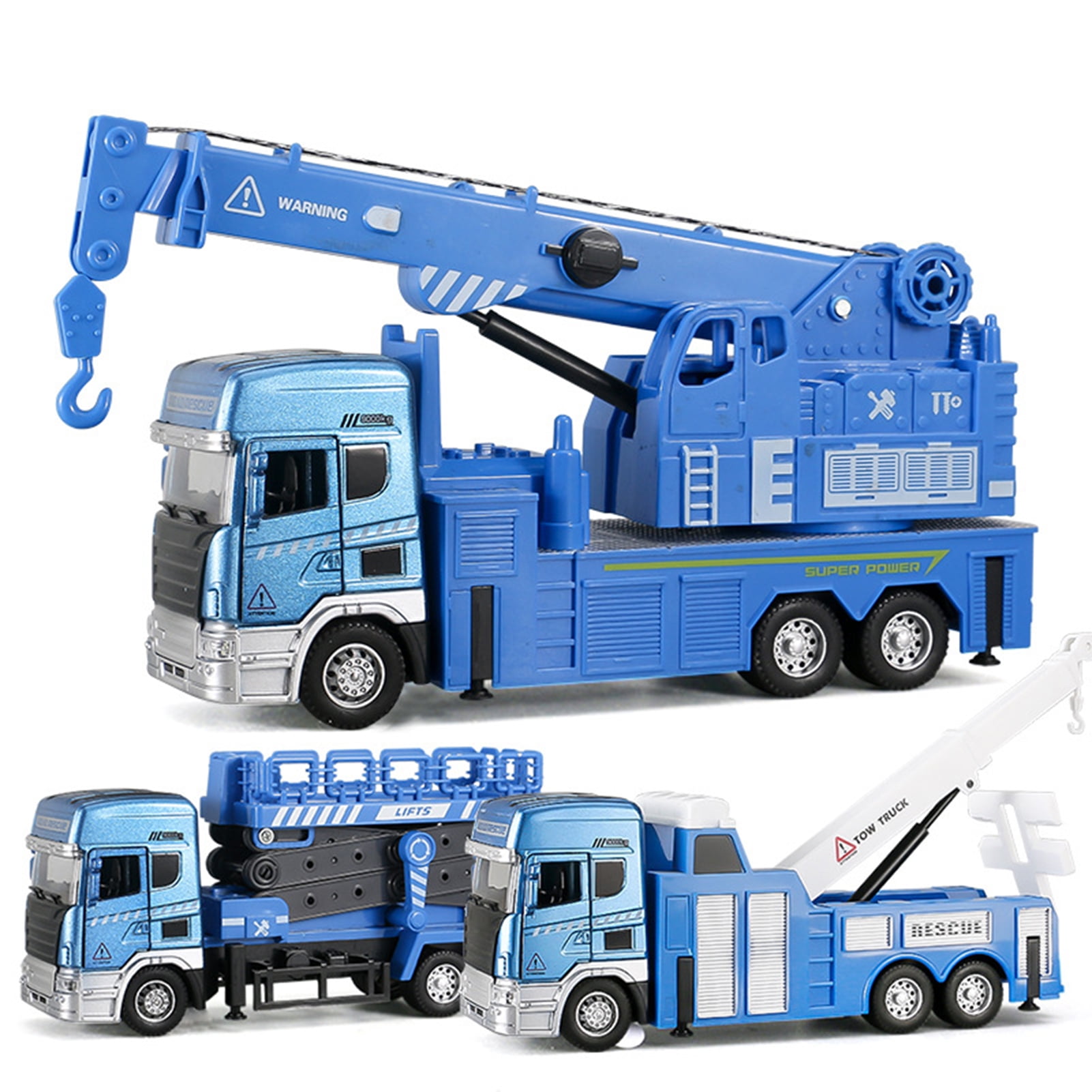 Travelwant Construction Vehicles Truck Toys, Engineering Truck Die Cast ...