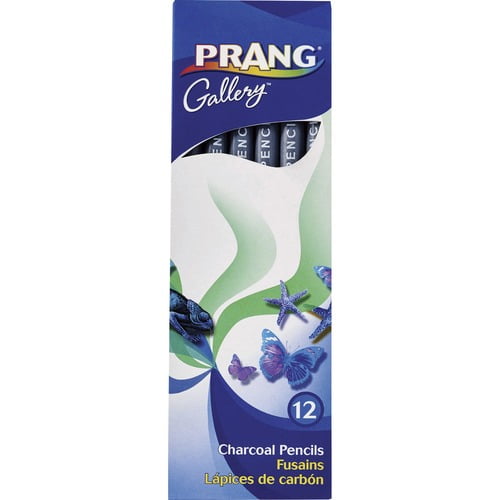 Prang Charcoal Pencils - Black Lead - 12 / Pack | Bundle of 10 Packs - Walmart.com