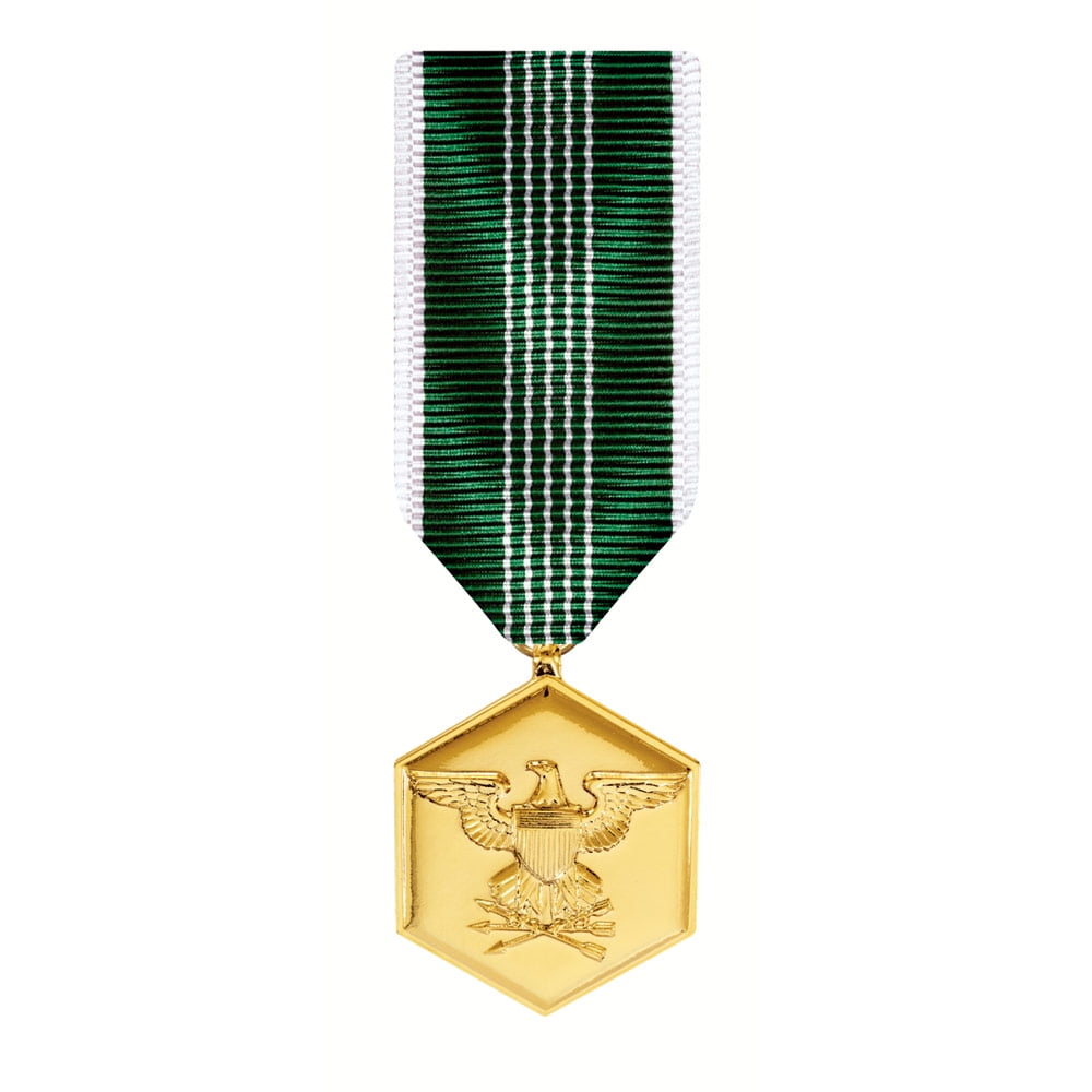 Green/White Stripped Army Commendation Medal Miniature Anodized ...