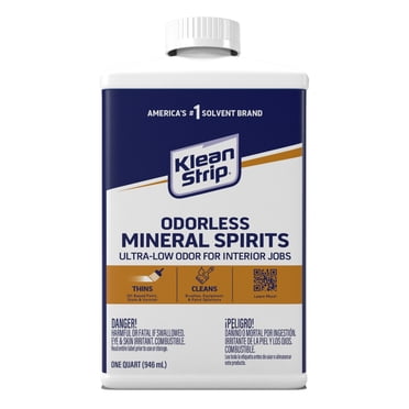 Klean Strip Odorless Mineral Spirits 1 Quart - Walmart.com