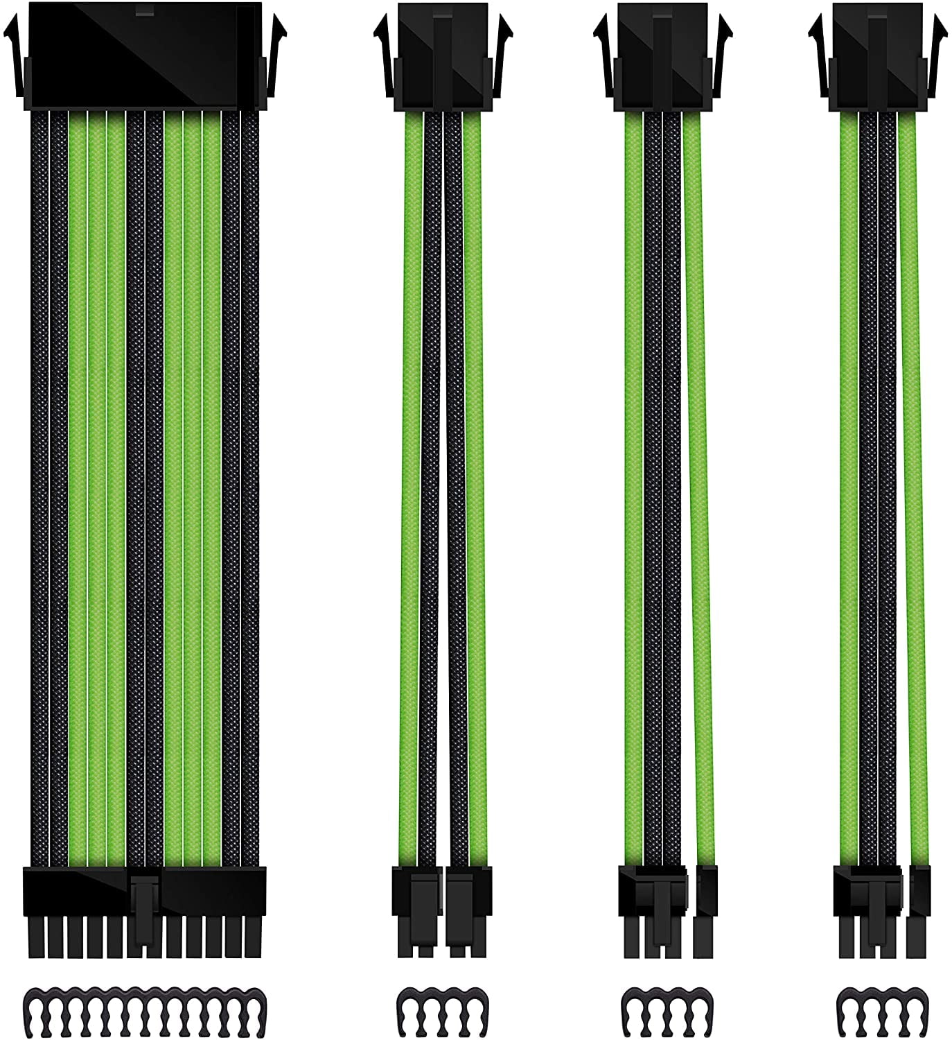 EZDIY-FAB Custom PSU Extension Sleeved Cable Mod GPU PC Power Supply ...