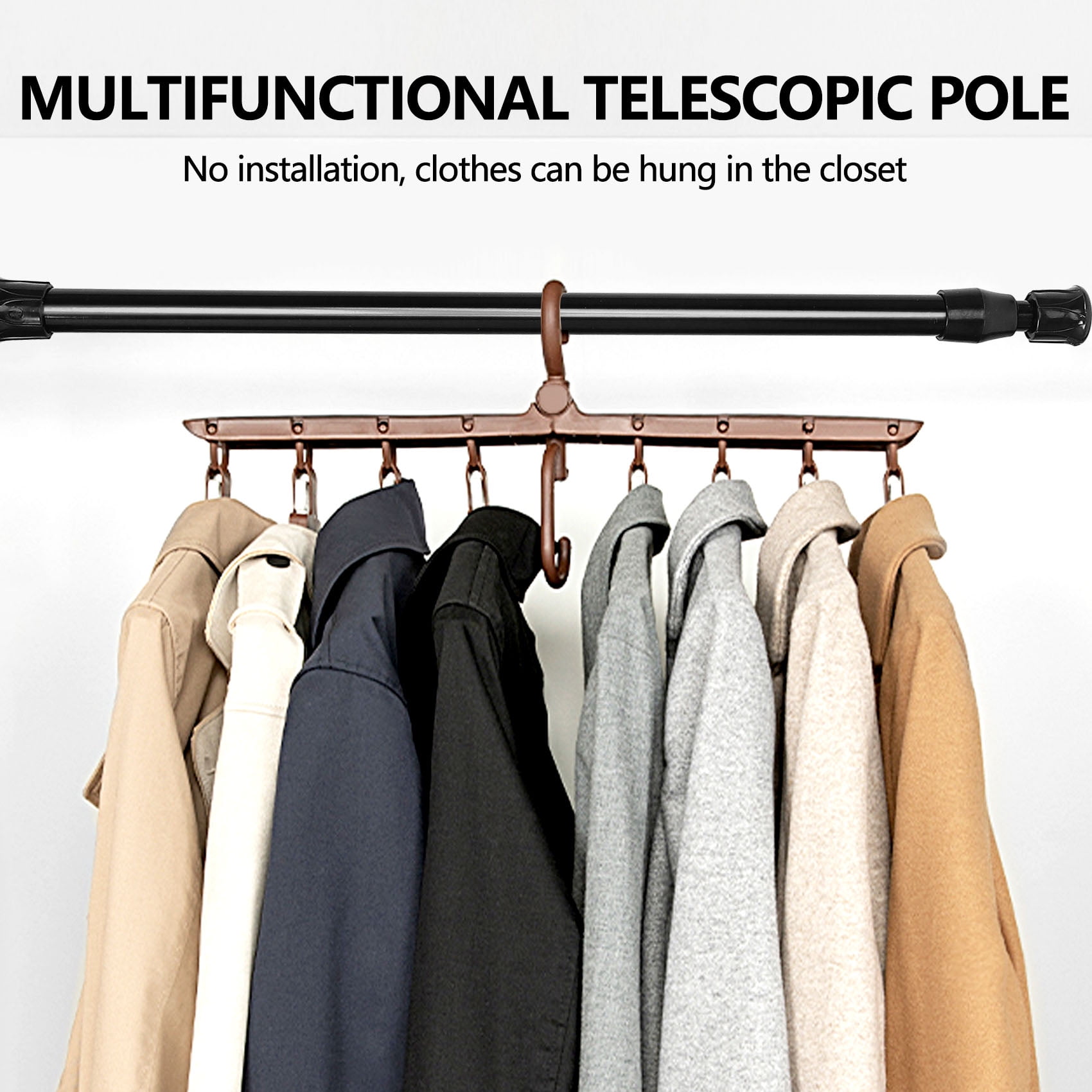 Click here for Unbranded 5 Pack Cupboard Bars Tensions Rod Spring... prices