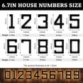 6.7" Solar House Numbers for Outside Light Up, Modern LED Backlit ...
