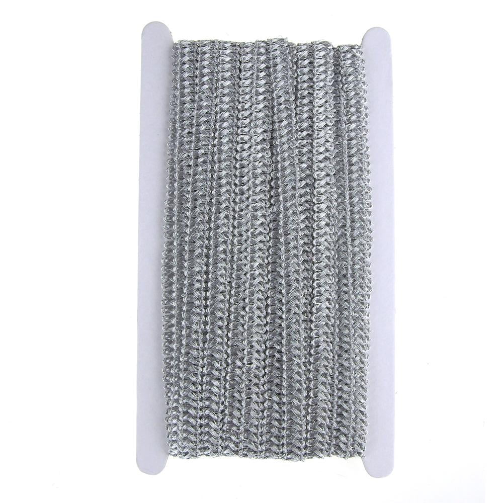 Metallic Gimp Weaved Trim, Silver, 12mm, 15-Yards - Walmart.com