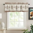 Boho Geometric Kitchen Valances for Windows, Small Valance Curtains Rod ...