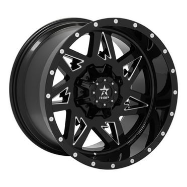 22" Black With CNC Accents 71R Avenger Wheel by RBP (Rolling Big Power ...