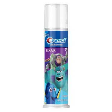 Crest Kid's Toothpaste Pump, Pixar Favorites, Strawberry, 4.2 oz ...