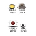SDFGTstore 250PCS Mini Push Button Switches High Sensitivity Switches ...