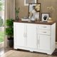 Gymax Buffet Storage Cabinet Console Table Kitchen Sideboardd Home ...