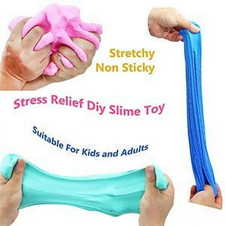 AMERTEER 9 Pack Slime Kit Soft and Non-Sticky Fluffy Slime Toy for Boys ...