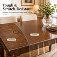 Inosoo Clear Vinyl Tablecloth Protector, 52x70 inch Rectangle Soft ...