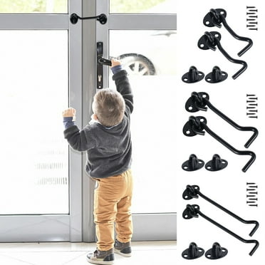 Defender Security U 9926 Double Hung Wood Window Flip Latch, Brass ...