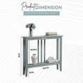 Kings Brand Furniture Ice Blue Wood Entryway Console Table – Narrow ...