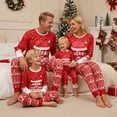 Christmas Family Pajamas Matching Set Letter Santa Hat Print Long ...