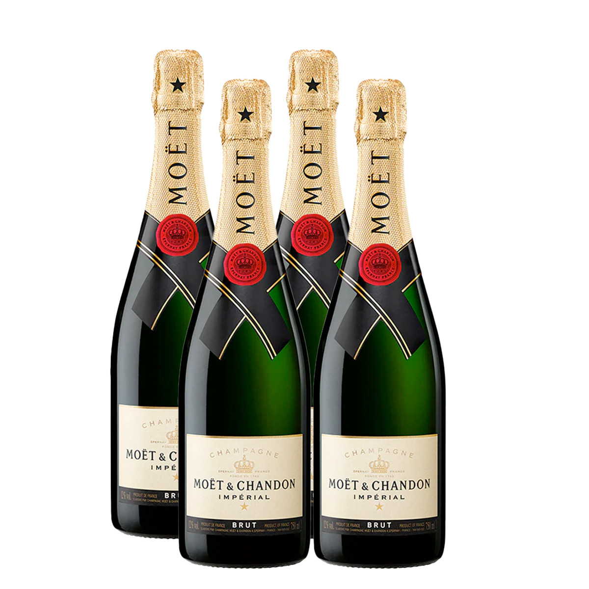 Pack x 4 - Champagne Moët & Chandon Impérial Brut 750ml Moet Chandon ...