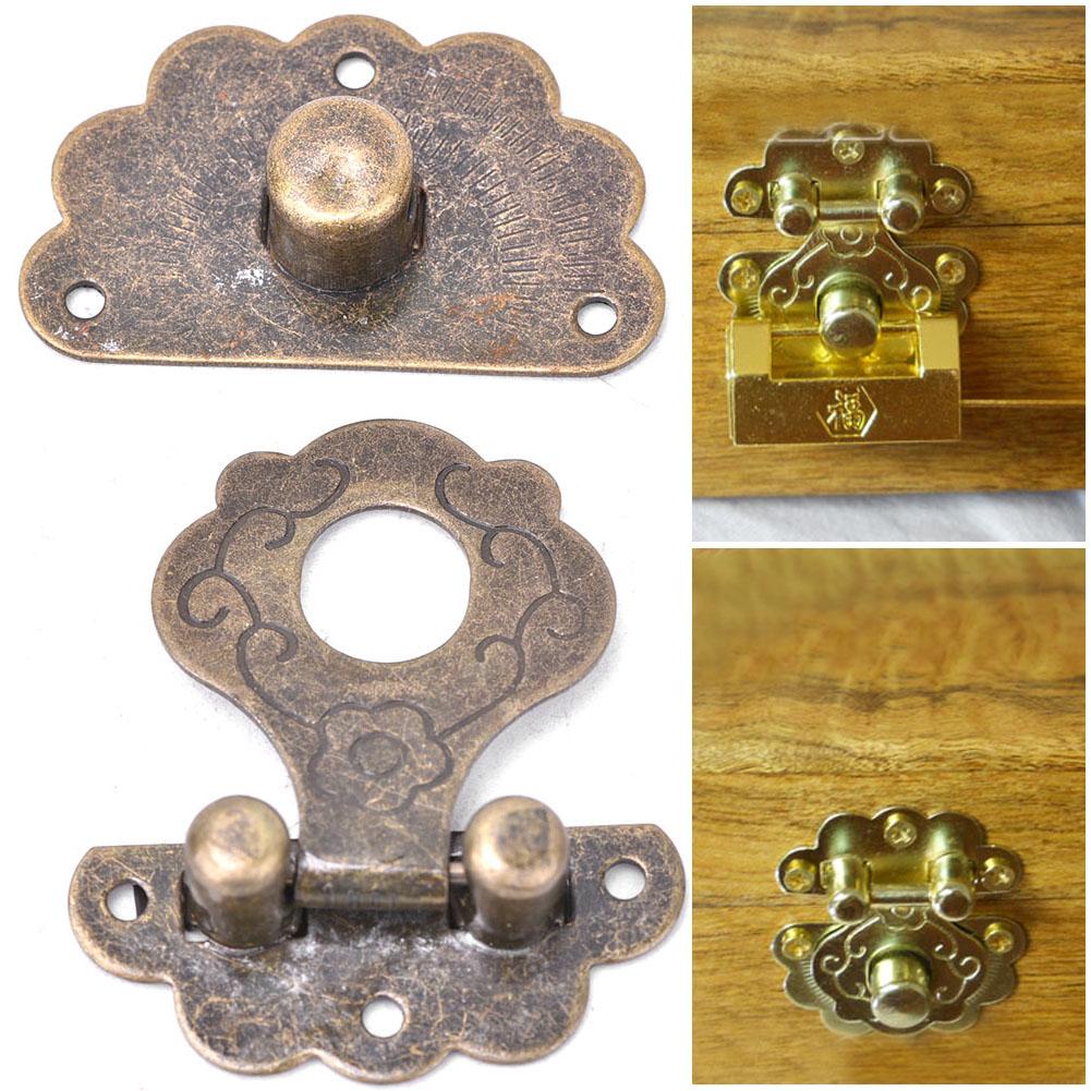 Sonew 5 Pcs Hasp Latch Antique Style Bronze Small Latch Catch for Box ...