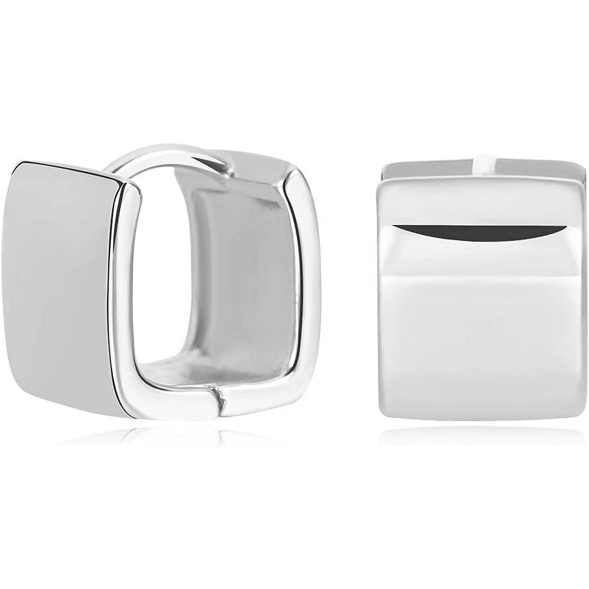 Click here for Oruyrop 14k Gold Plated Hoop Earring Small Square... prices