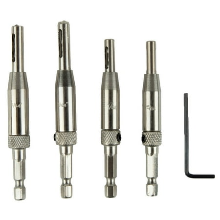 4 Door Lock Hinge Drill Bit Guide Self Centering Hole Drilling Bit Set ...