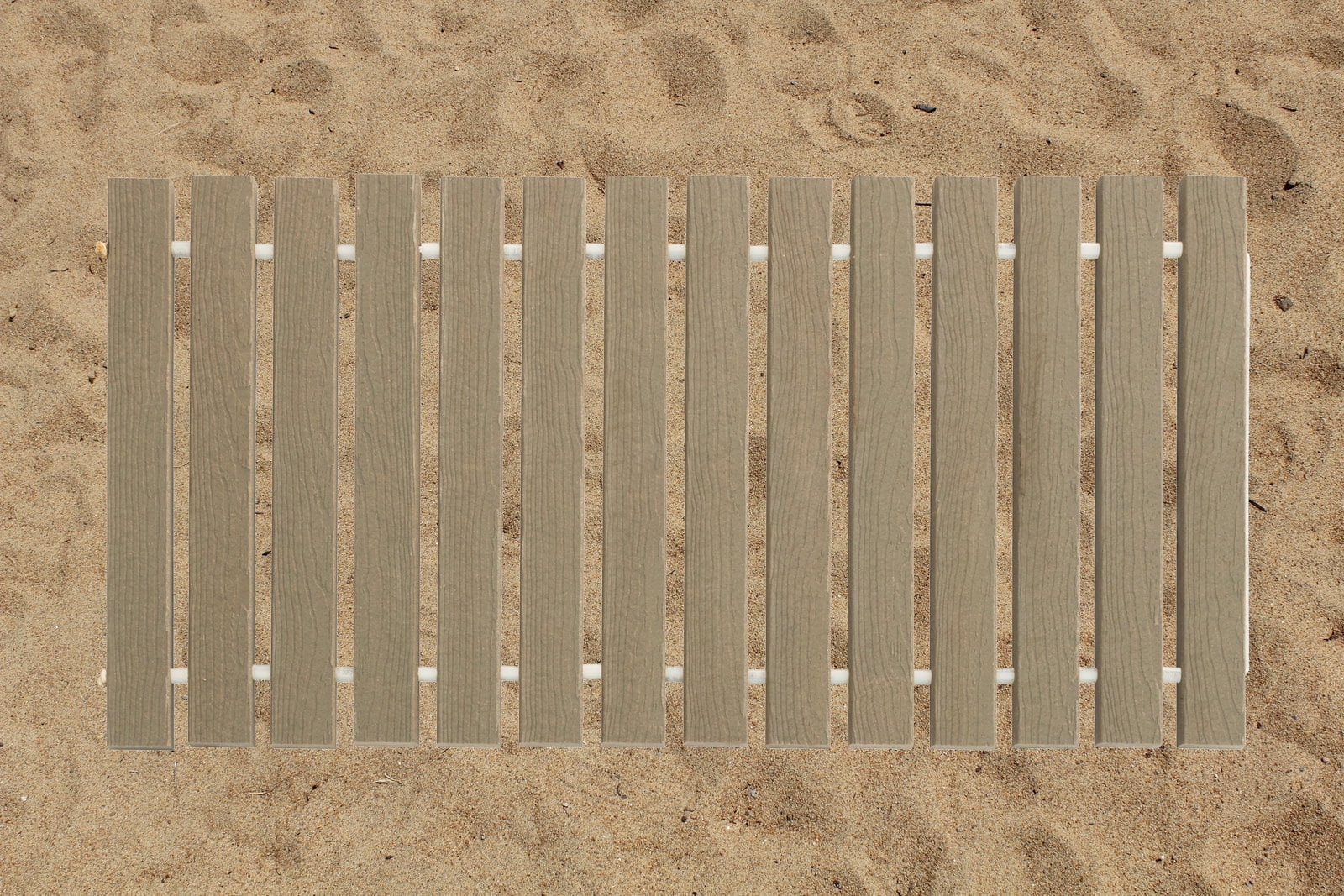 Furniture Barn USA® 4 Ft. Wide Roll-up Beach Walkway EverGrain® Decking ...