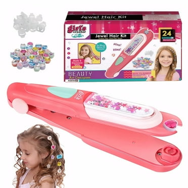 Blinger Hair Styling Tool Kit with 75 Glass Crystals | Easy and Safe ...