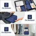 Navy Blue Packing Cubes, 9 Set Travel Organizer, Lightweight Essential ...