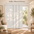 Chicology Cordless Panel Track Vertical Blinds, Light Filtering ...