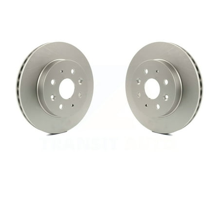 Front Coated Disc Brake Rotors Pair For 2003-2005 Kia Rio KG-100211 ...