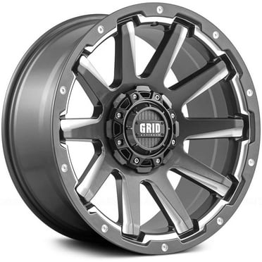 Grid Off-Road GD08 Custom Wheel for 20x10 inch Metallic Dust w/ Matte ...