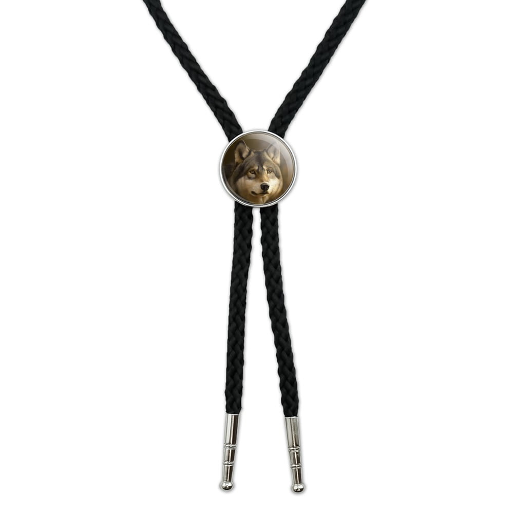 Timberwolf Timber Wolf Wolves Western Southwest Cowboy Necktie Bow Bolo ...