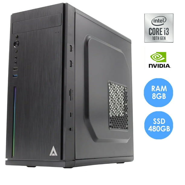 Computadora gamer i3 10100F Intel SSD 480GB 8GB RAM Nvidia | Bodega Aurrera en línea