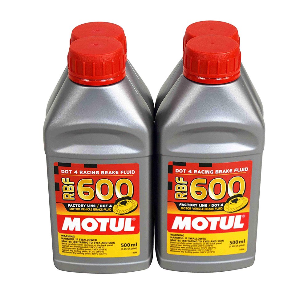 Motul (4 Pack)Dot-4 100 Percent Synthetic Racing Brake Fluid - 500 ml ...