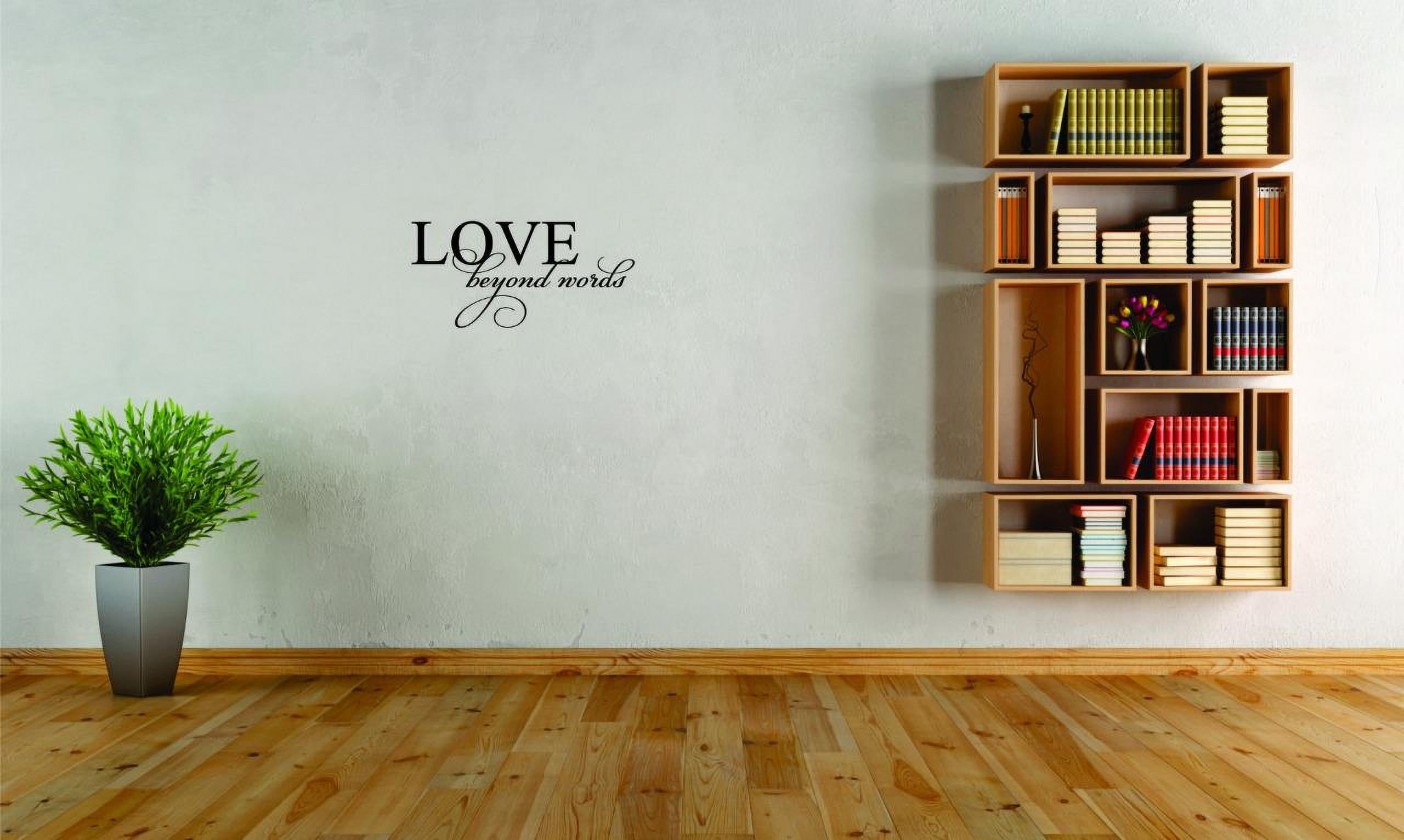 Home Wall Decals Beyond Words Bedroom Stickers DIY Removable ...