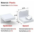 3-Pack Small Floating Shelves for Wall, 4 Inch Plastic Display Ledges ...