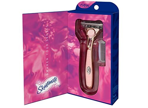 Skintimate razor, 4 blades system with aloe & vit E 1 handle and 2 ...