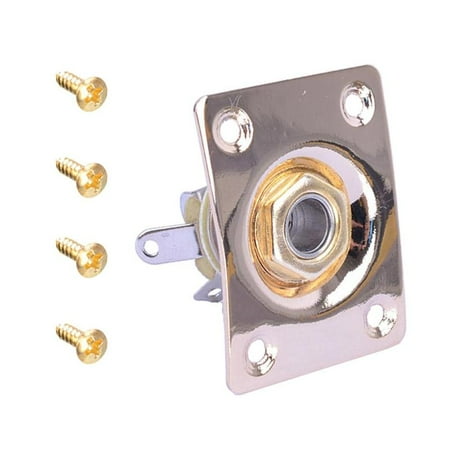 Rectangular Electric Guitar Output Jack Socket with Screws for Guitar ...