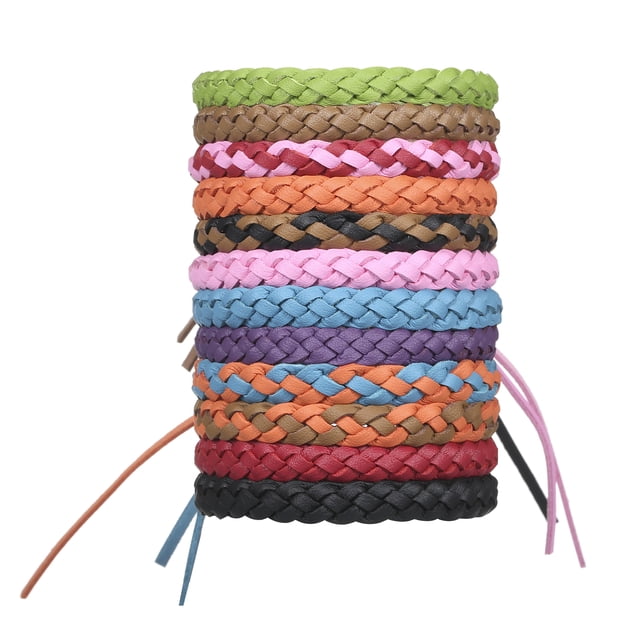 12 Uds. De pulseras repelentes de mosquitos de cuero PU, correa ...