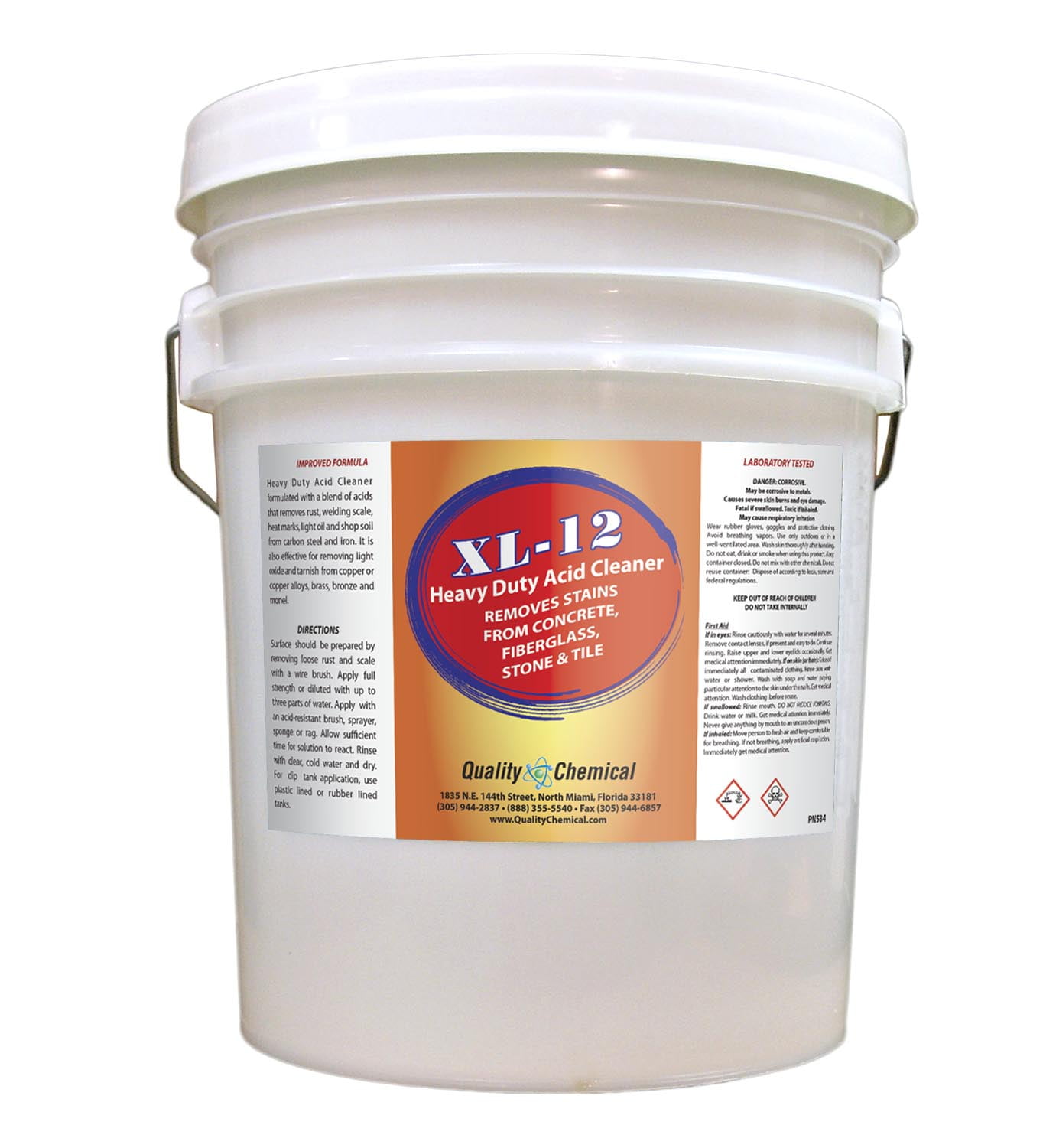 XL-12 High Power Acid Cleaner - removes rust & oxidation - 5 gallon ...