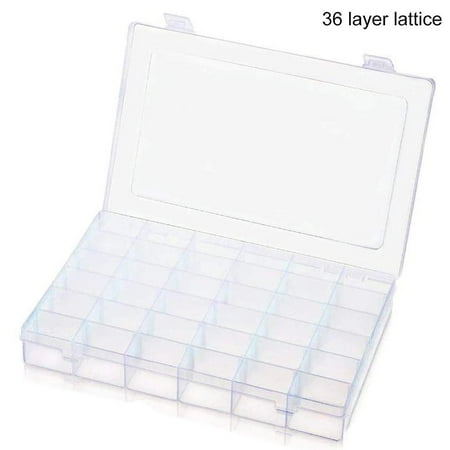 Organizer Box With Adjustable Dividers, 15/24/36 Compartment Organizer ...
