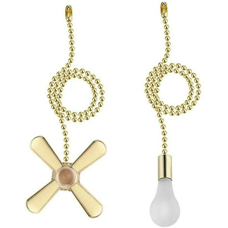 densenon Ceiling Fan Pull Chain Set,fan Pull With Ball Chain Connector ...
