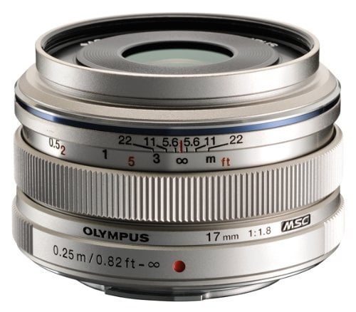 Olympus M.Zuiko Digital 17mm f/1.8 Lens - Silver - Walmart.com