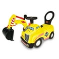 Kiddieland Toddler Construction Truck with Backhoe Activity Ride-On Toy ...