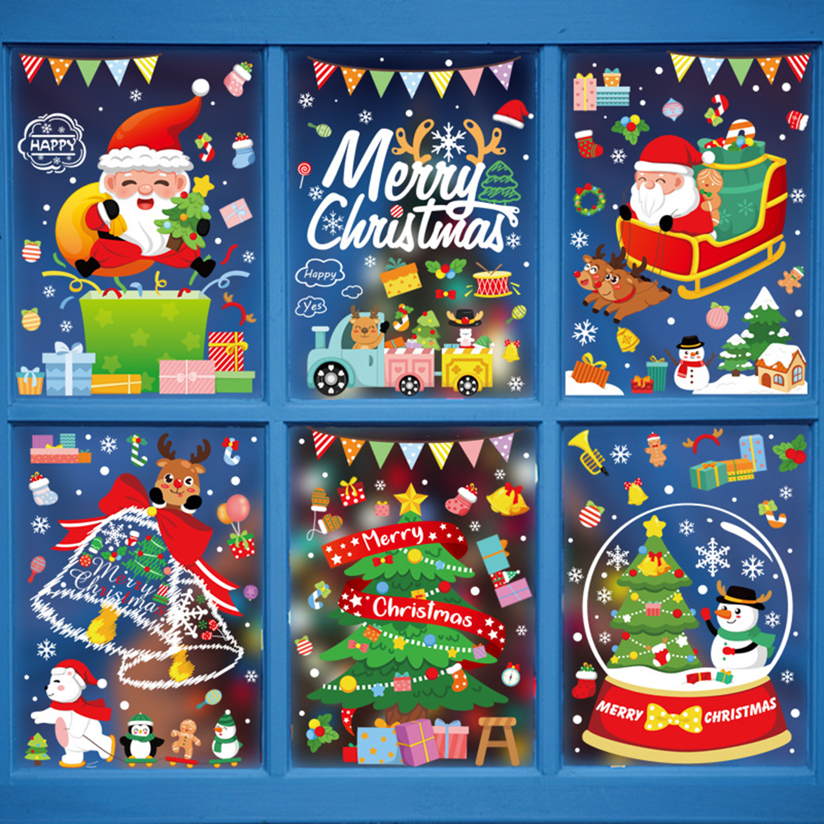 Travelwant Christmas Window Clings Christmas Window Stickers Christmas Travelwant Christmas Window Clings Christmas Window Stickers Christmas