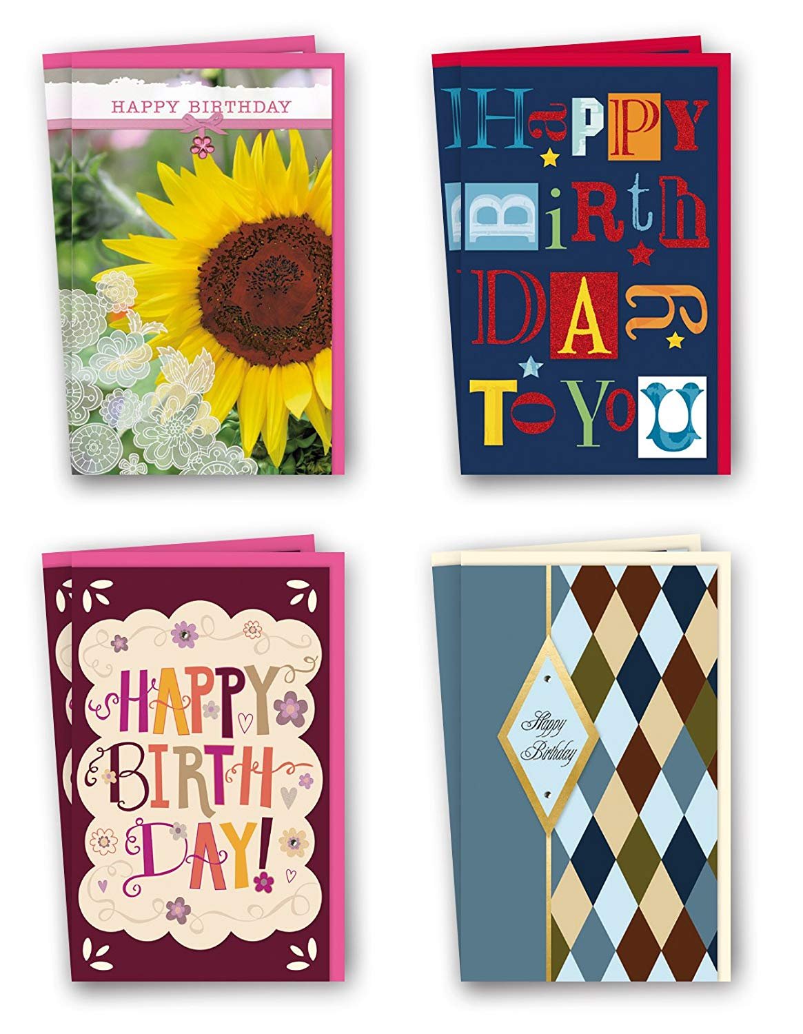 Assorted Birthday Cards Bulk Card Set Of 8 Cards With Envelopes Large Assorted Birthday Cards Bulk Card Set Of 8 Cards With Envelopes Large