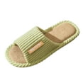 ibiyuan Womens Slippers Size 9 Women Striped Warm Home Slippers Soft ...