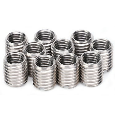 Uxcell M4 x 0.7 2D 8mm 304 Stainless Steel Wire Thread Insert Threaded ...