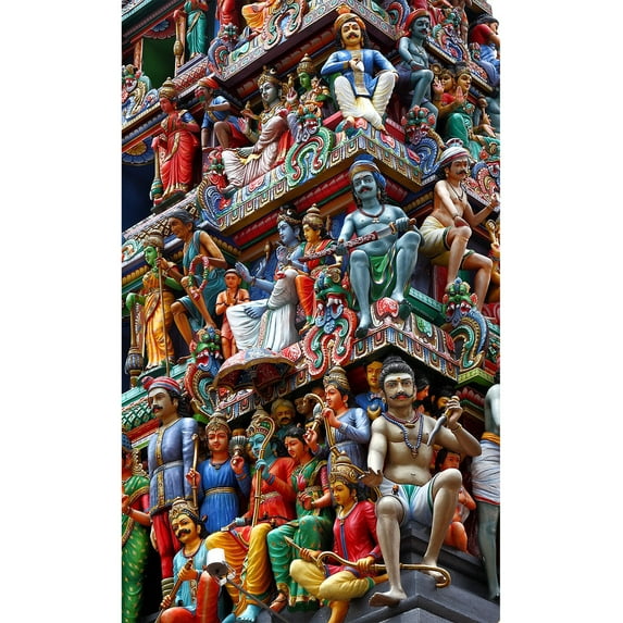24x36 gallery poster, Ornate details on top of Sri Mariamman Temple in ...
