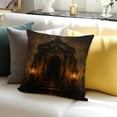 BCIIG Throw Pillow Covers Cemetery Stone Mausoleum Scene Waterproof ...