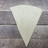 3" Pizza Slice, Unfinished MDF Art Shape by Wooden Craft Cutouts, 1-8 ...